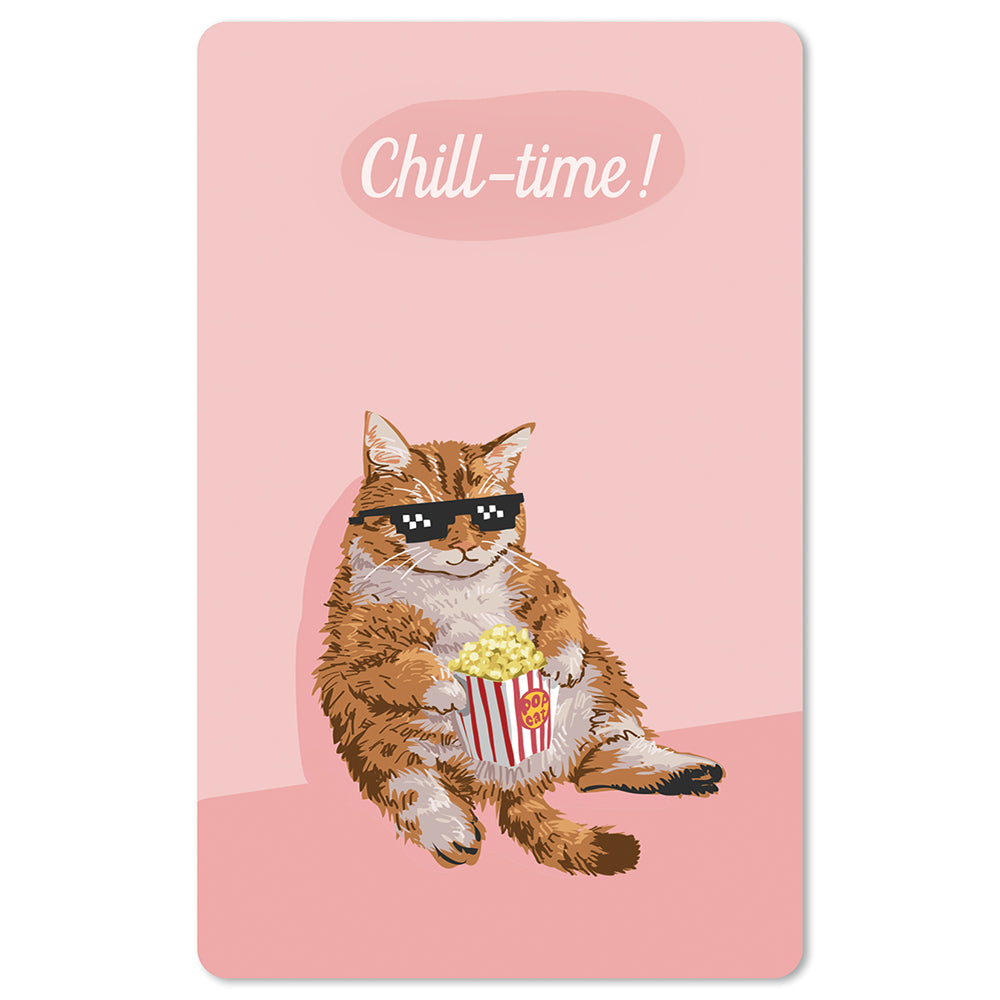 Postkarte - Modell CHILL CAT - Lunacard – dquadrat konzeption ...